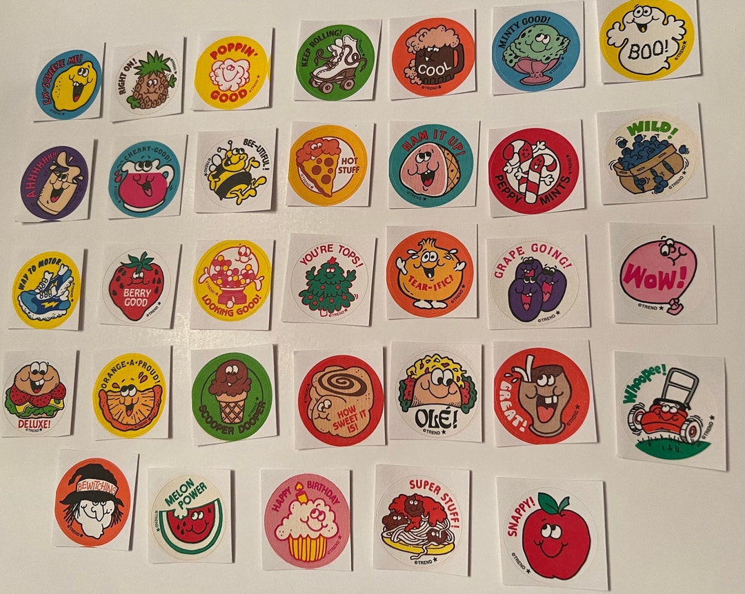 Trend Retro Scratch and Sniff Stinky Stickers 80's - Etsy