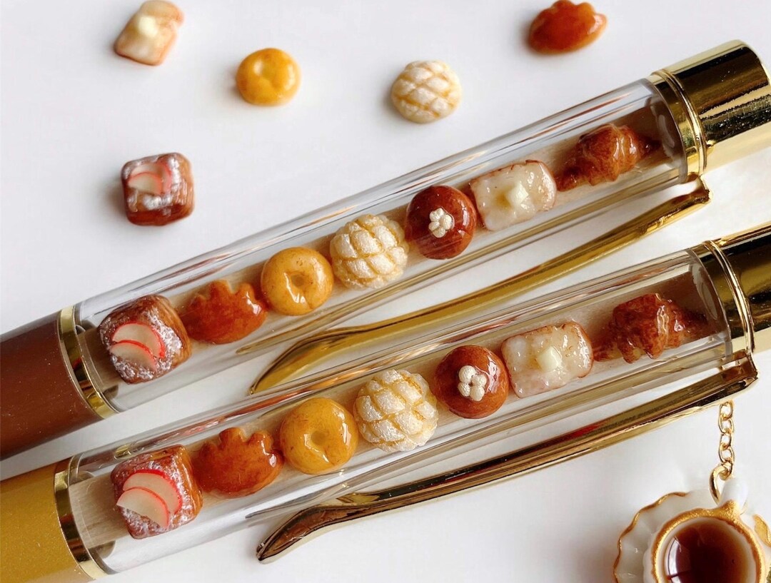 Miniature Bread Pen / Custom Pen / Ballpoint Pen / Japanese Food ...