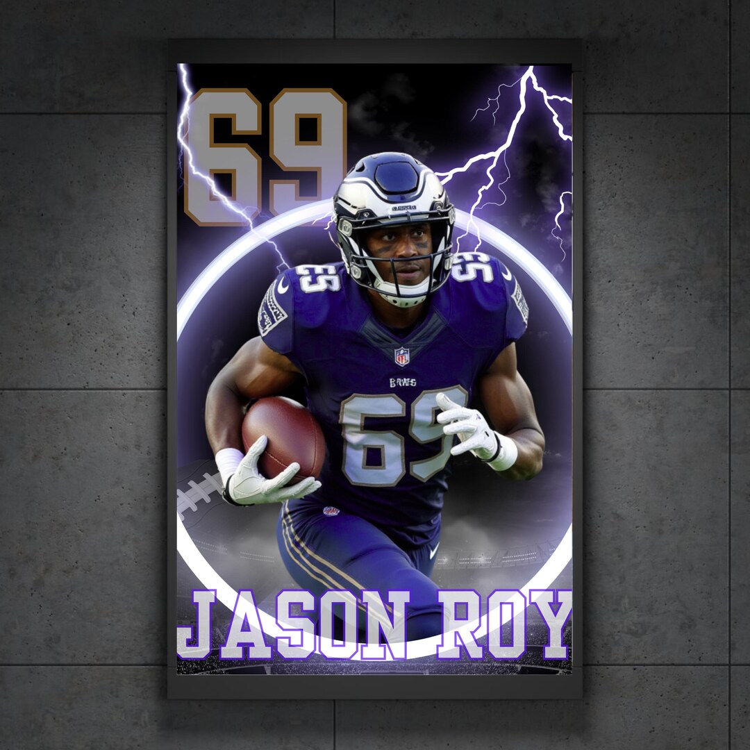 Football Player Poster - Canva Template - A3 Size, Fully Customizable ...