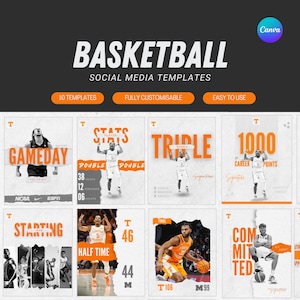 Professional Basketball Team Graphics | Social Media Templates | Canva ...