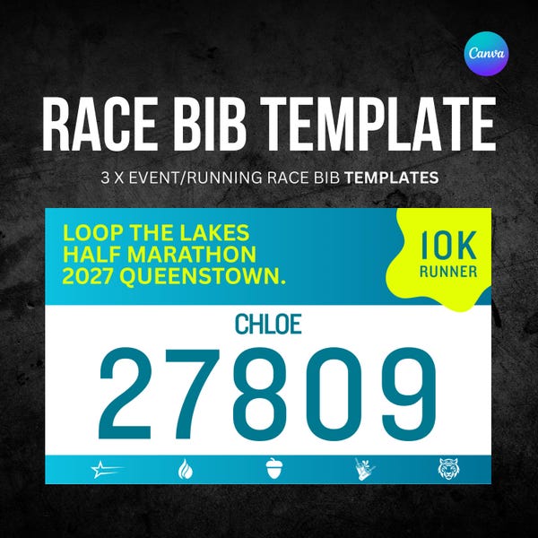 Race Bib - Etsy