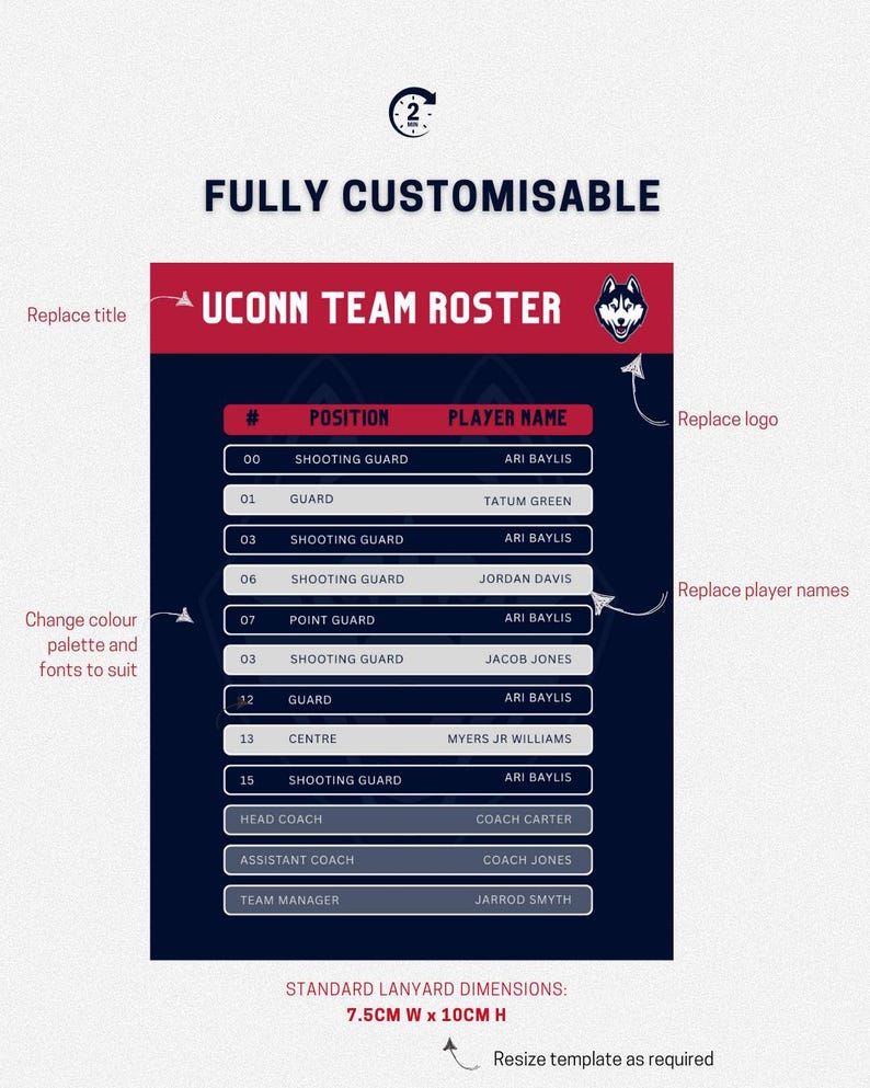 Team Lanyard & Player ID Card Designs - Canva Templates | Travel Team ...
