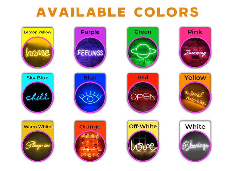 Chinese Aesthetic LED Neon Light, Custom Name Sign for Bedroom Wall ...