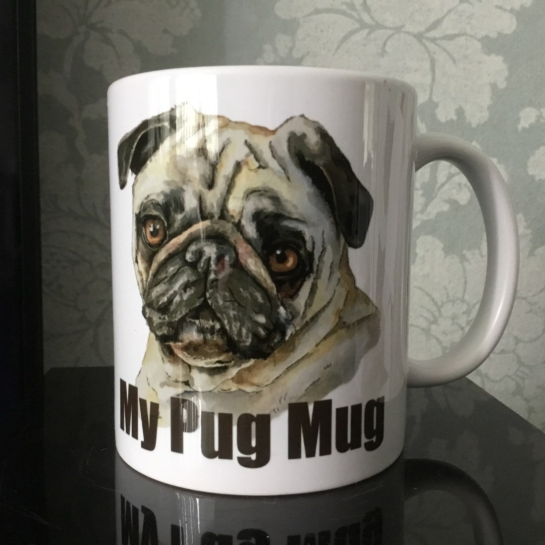 Cute Pug Dog Coffee Mug With Gift Box - Etsy