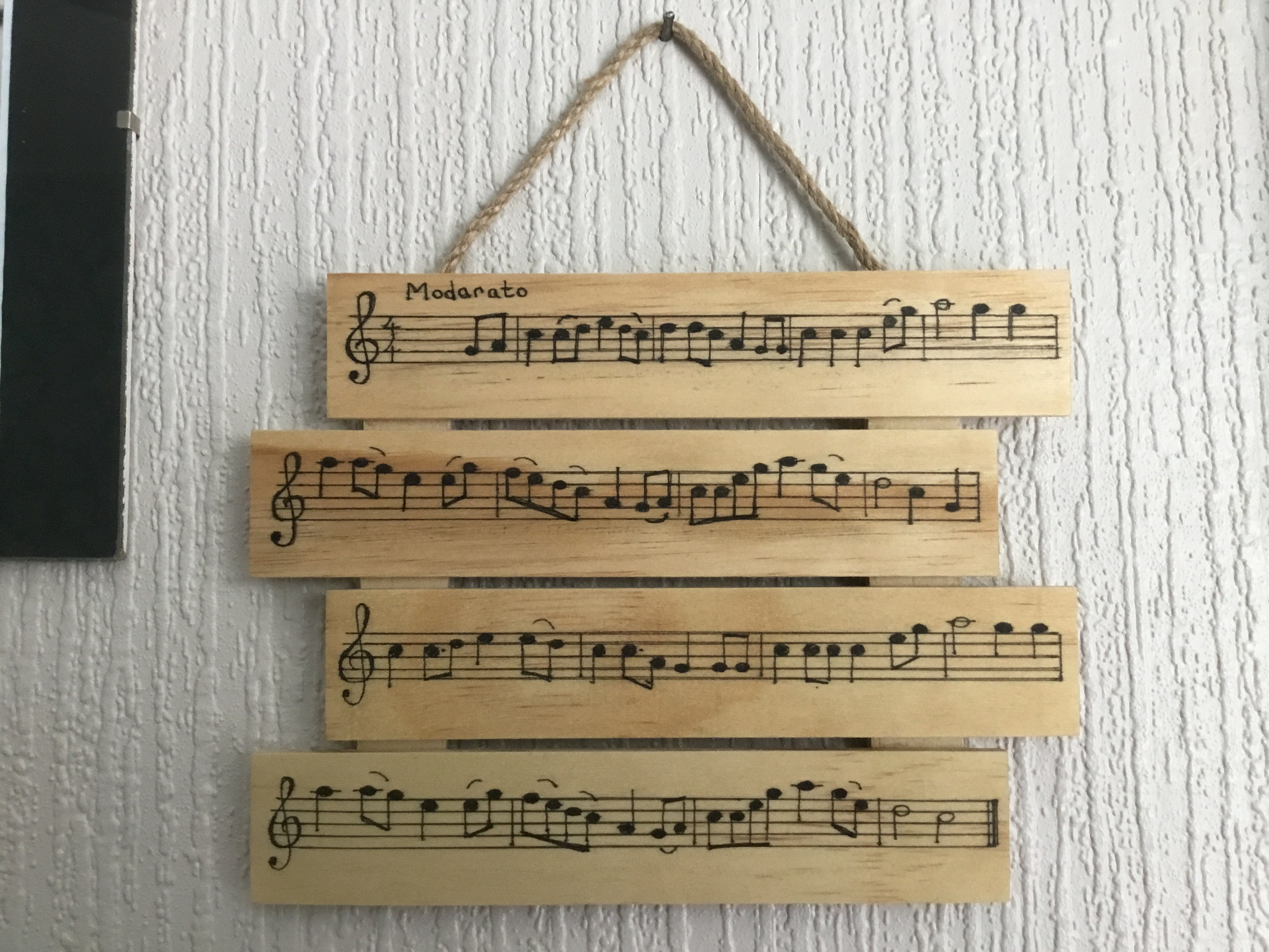 Musical Notation Wall Hanging/ Decor - Etsy