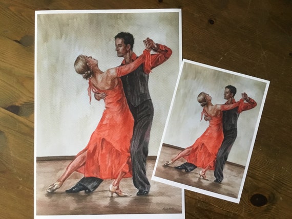 Couple Ballroom Dancing Painting