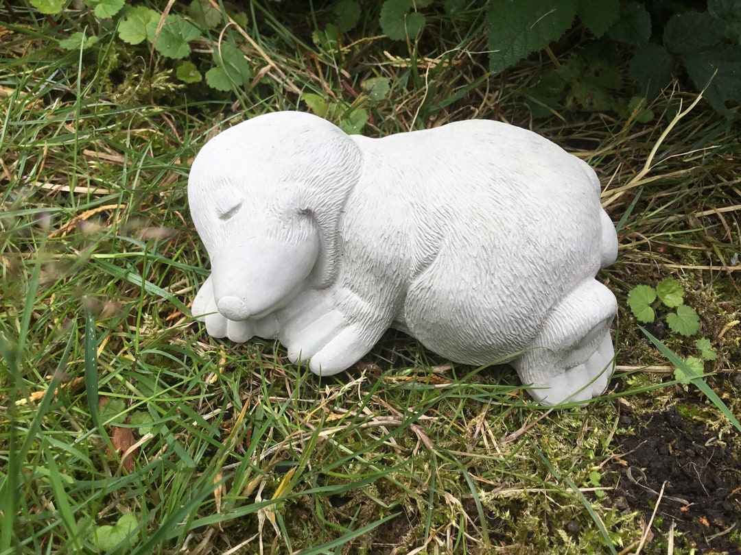 Cute Sleeping Mole Garden Ornament - Etsy