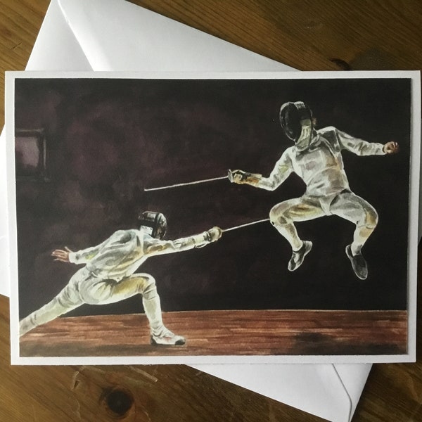 Fencing Birthday Card - Etsy