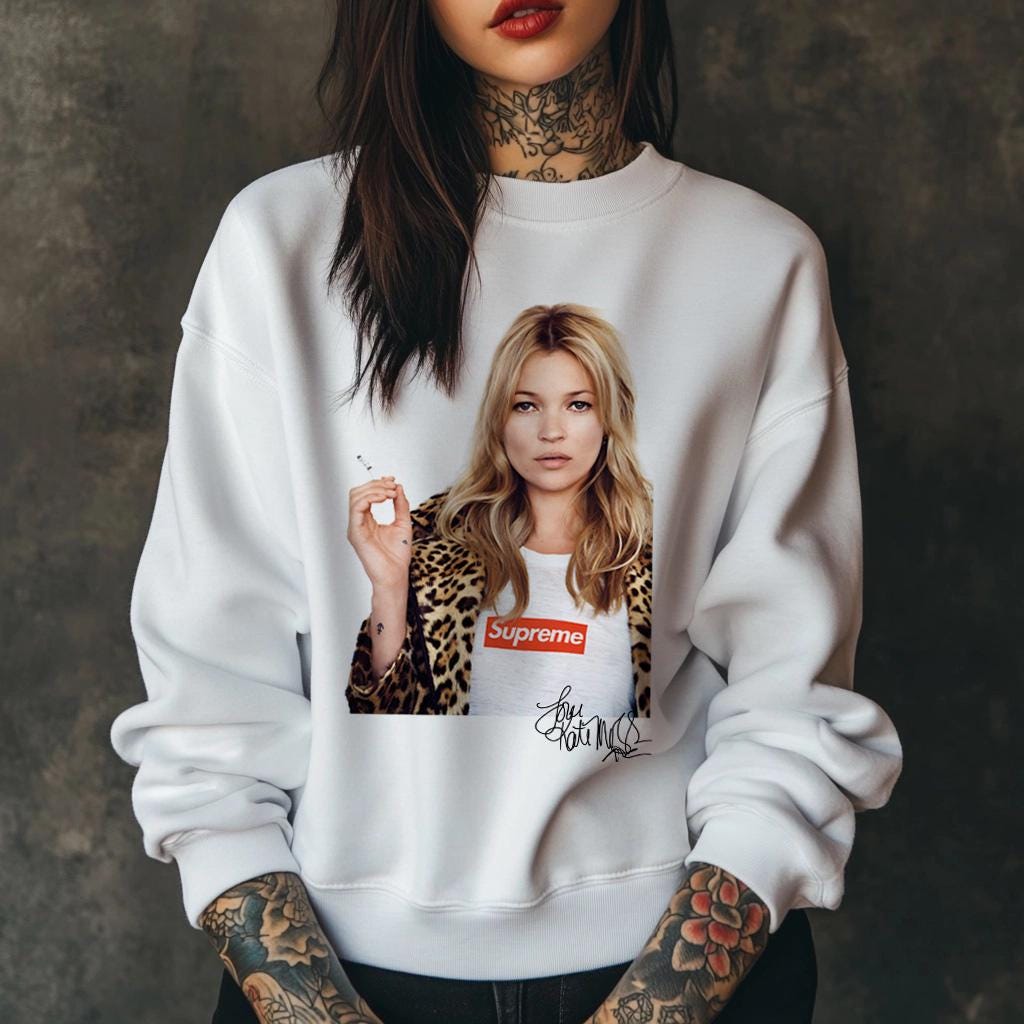 Kate Moss Sweatshirt - Etsy Kate Moss Sweatshirt - Etsy