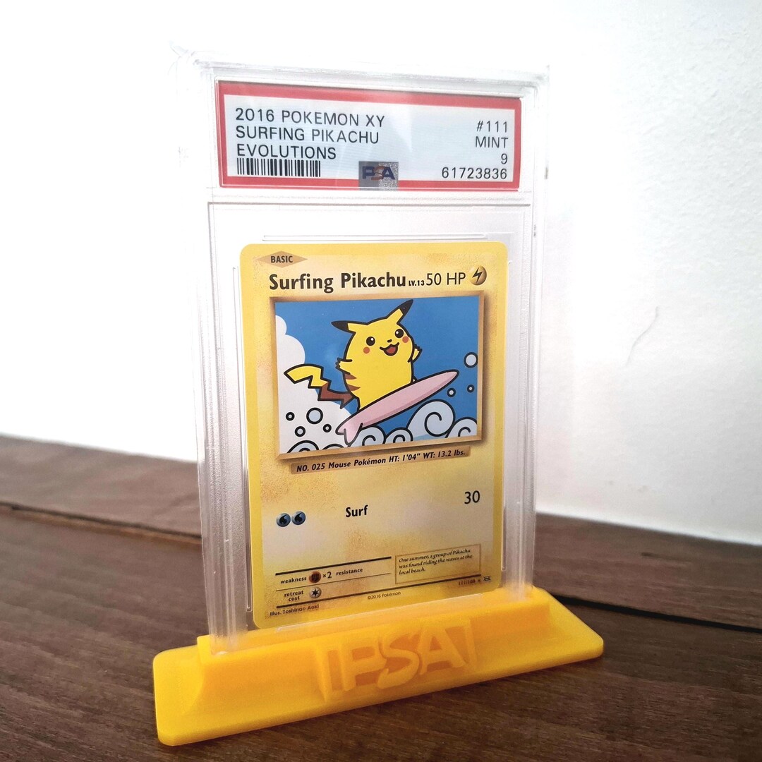 PSA Yellow Trading Card Slab Holder / Display Stand - Etsy