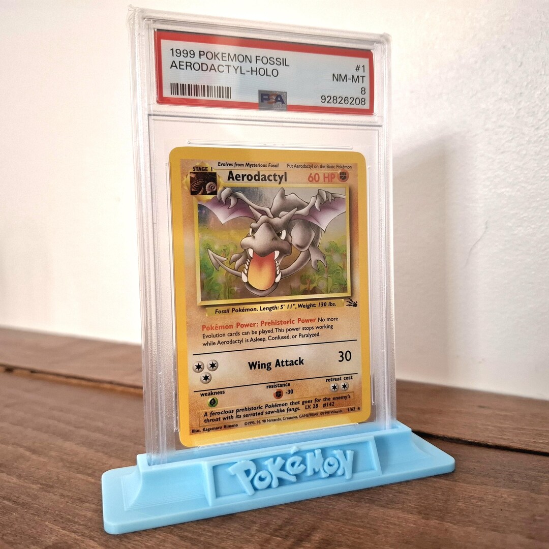 Pokemon Blue Trading Card Slab Holder / Display Stand - Etsy