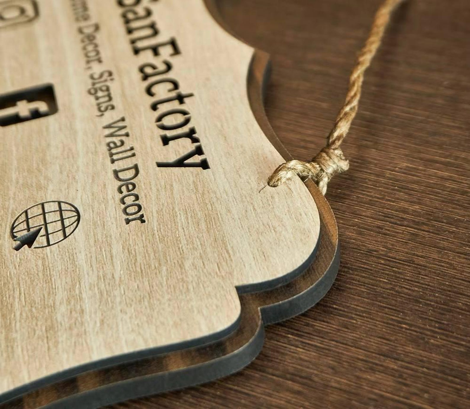 Custom Wooden QR Code Board, Scan Information on Instagram, Facebook ...