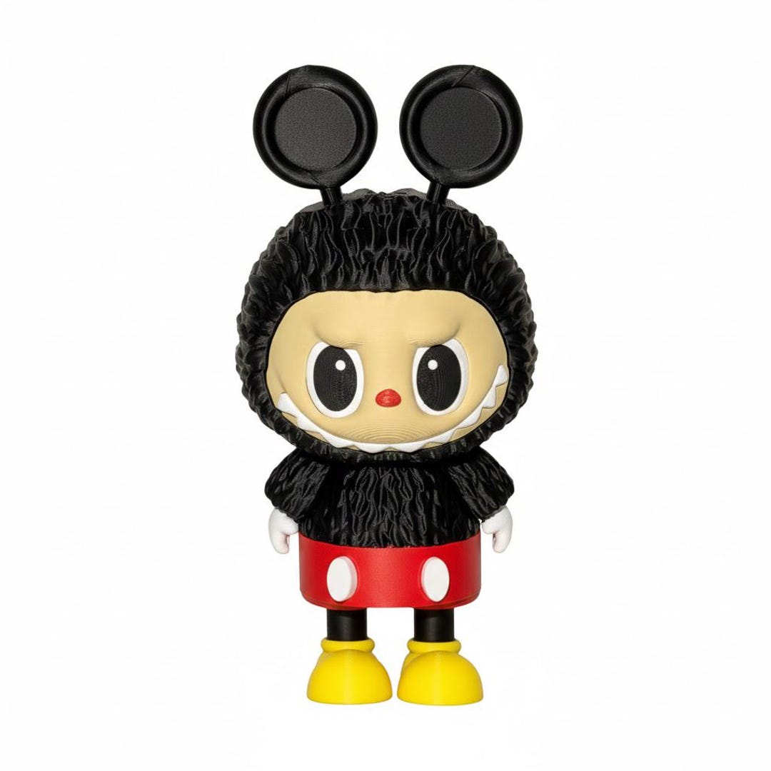 Poupée Labubu imprimée en 3D inspirée de Mickey Mouse - Modèle de ...