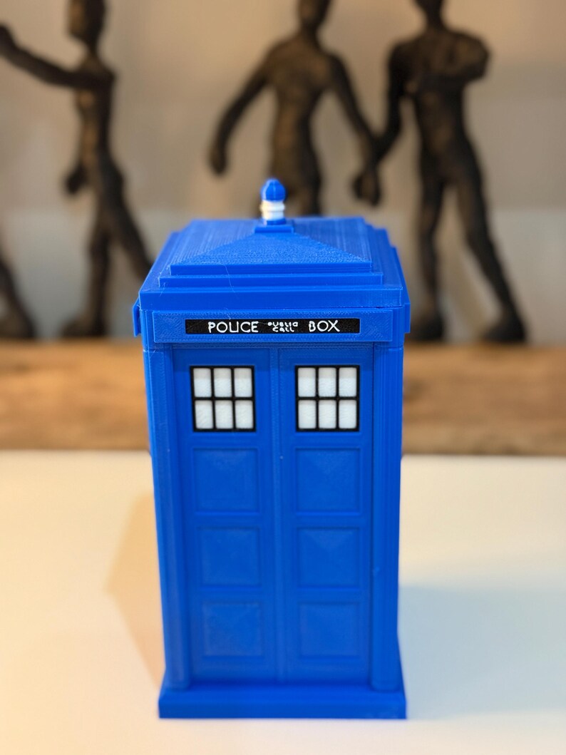 3D Printed Tardis Police Box Storage Box | Sci-fi Desk Ornament ...
