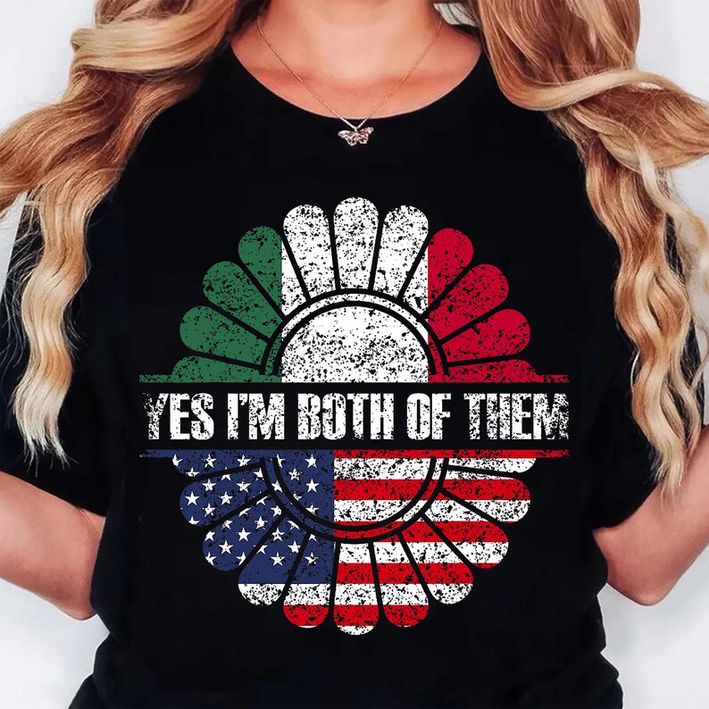 Yes I’m Both of Them PNG Bundle, Mexican American Flag Pride PNG ...