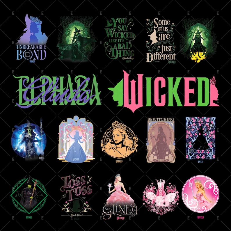 Wicked for Good PNG Bundle: Wicked Movie Logo, Changed for Good, Png ...