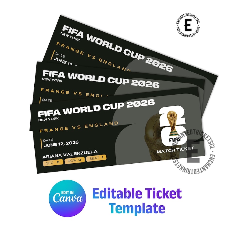 2026 Fifa World Cup Ticket - Etsy