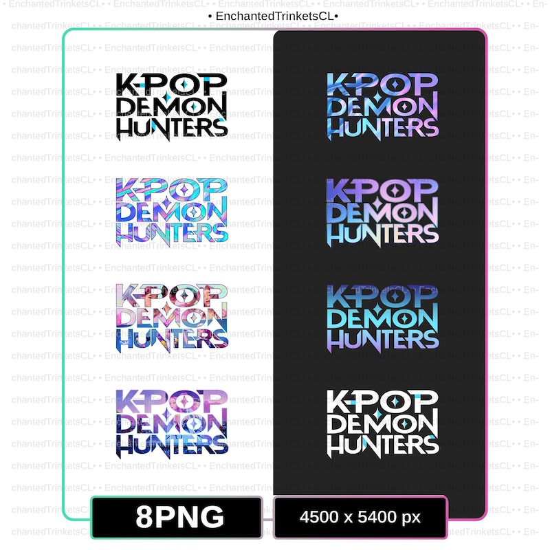 Kpop Demon Hunters Logos - Etsy
