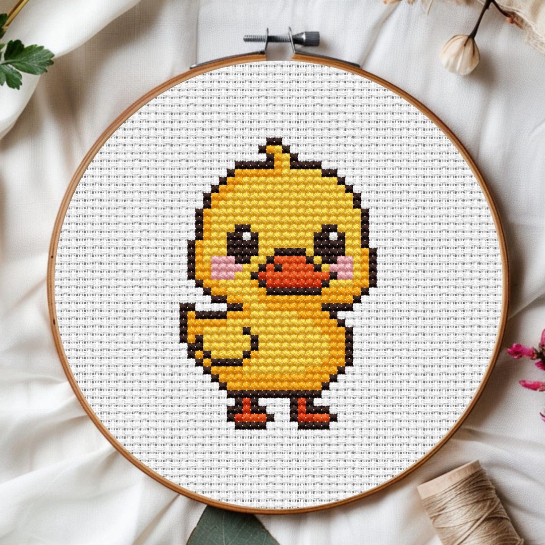 Cross Stitch Pattern Duck: Printable PDF + Saga File - Etsy