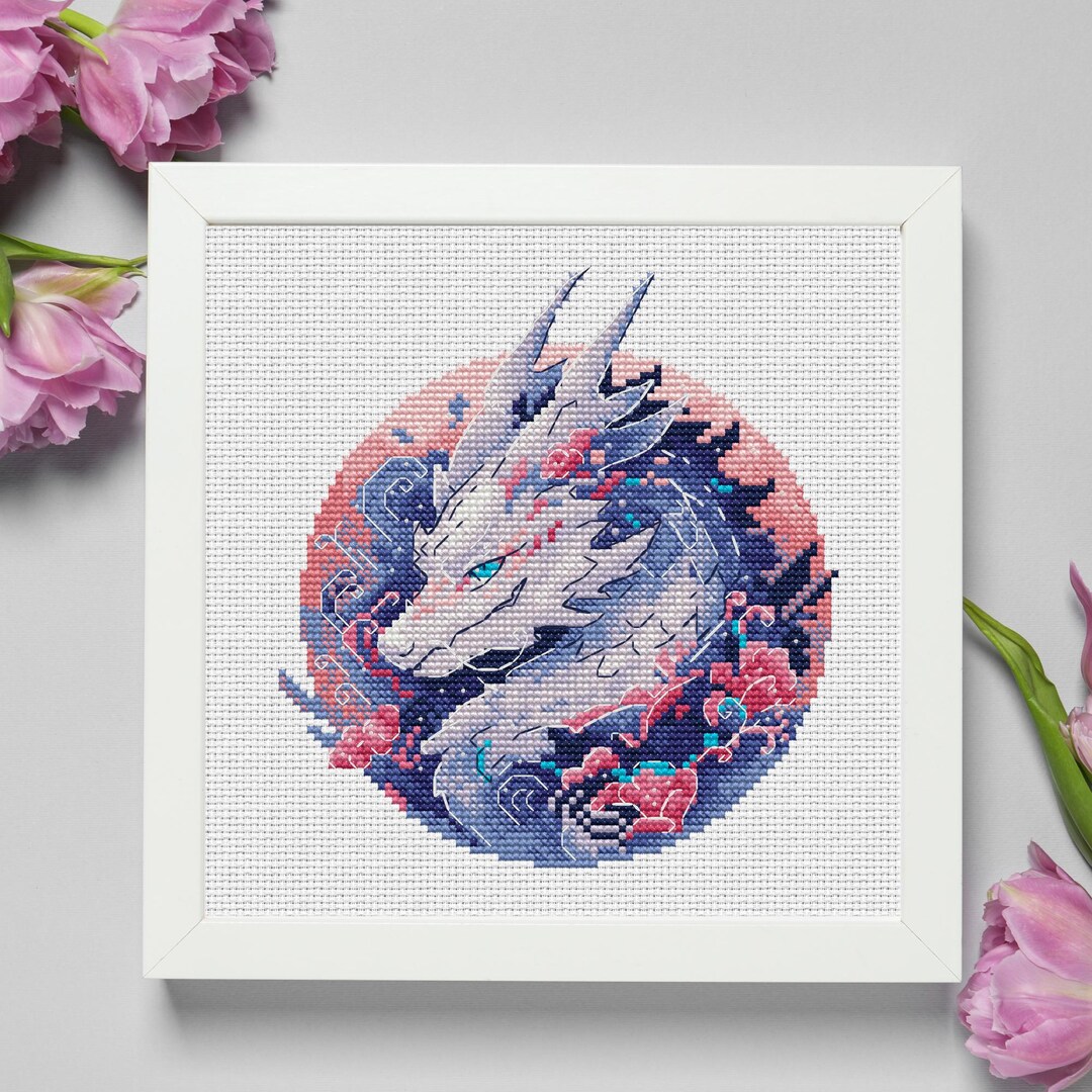 Cross Stitch Pattern Dragon: Printable PDF + Saga File - Etsy