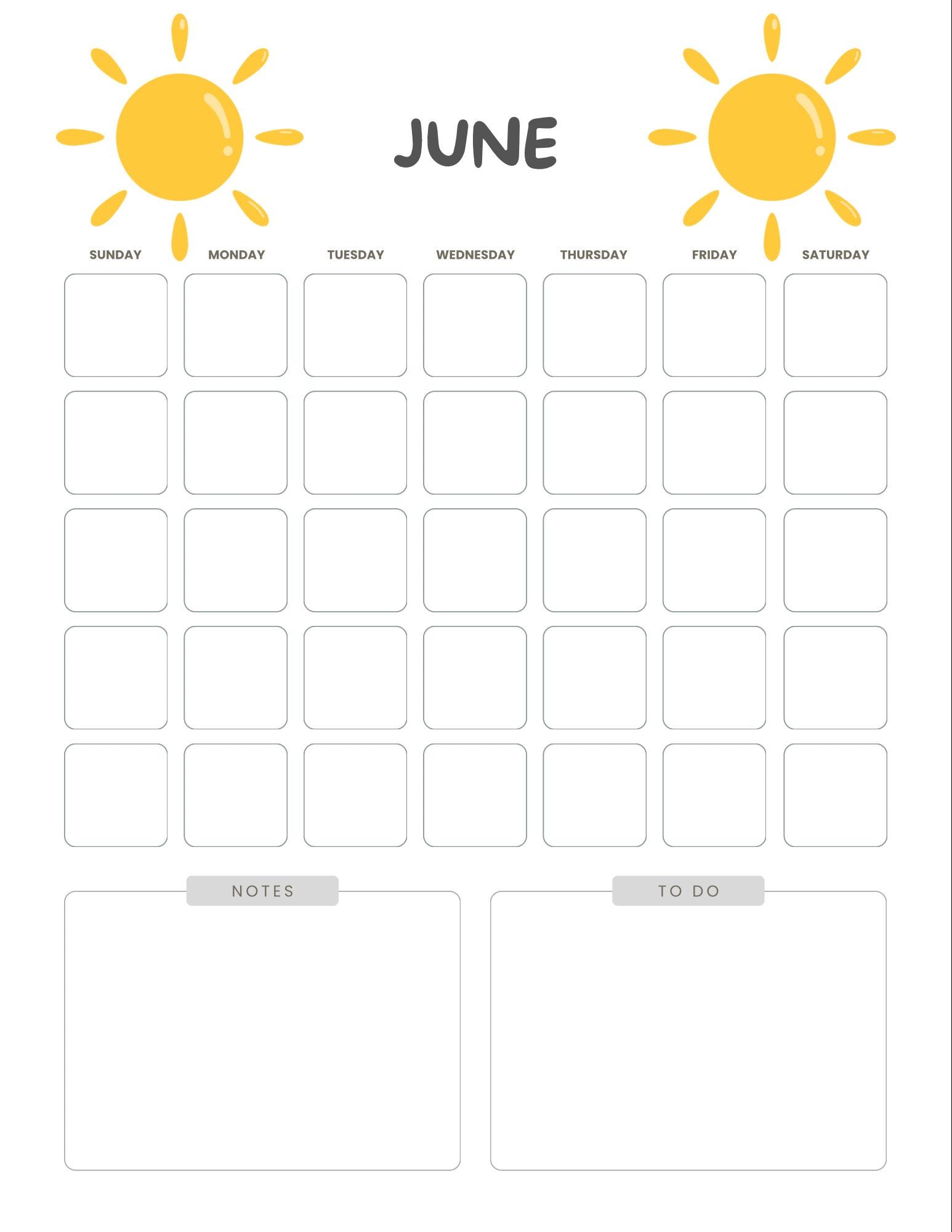 12 Month Calendar - Etsy