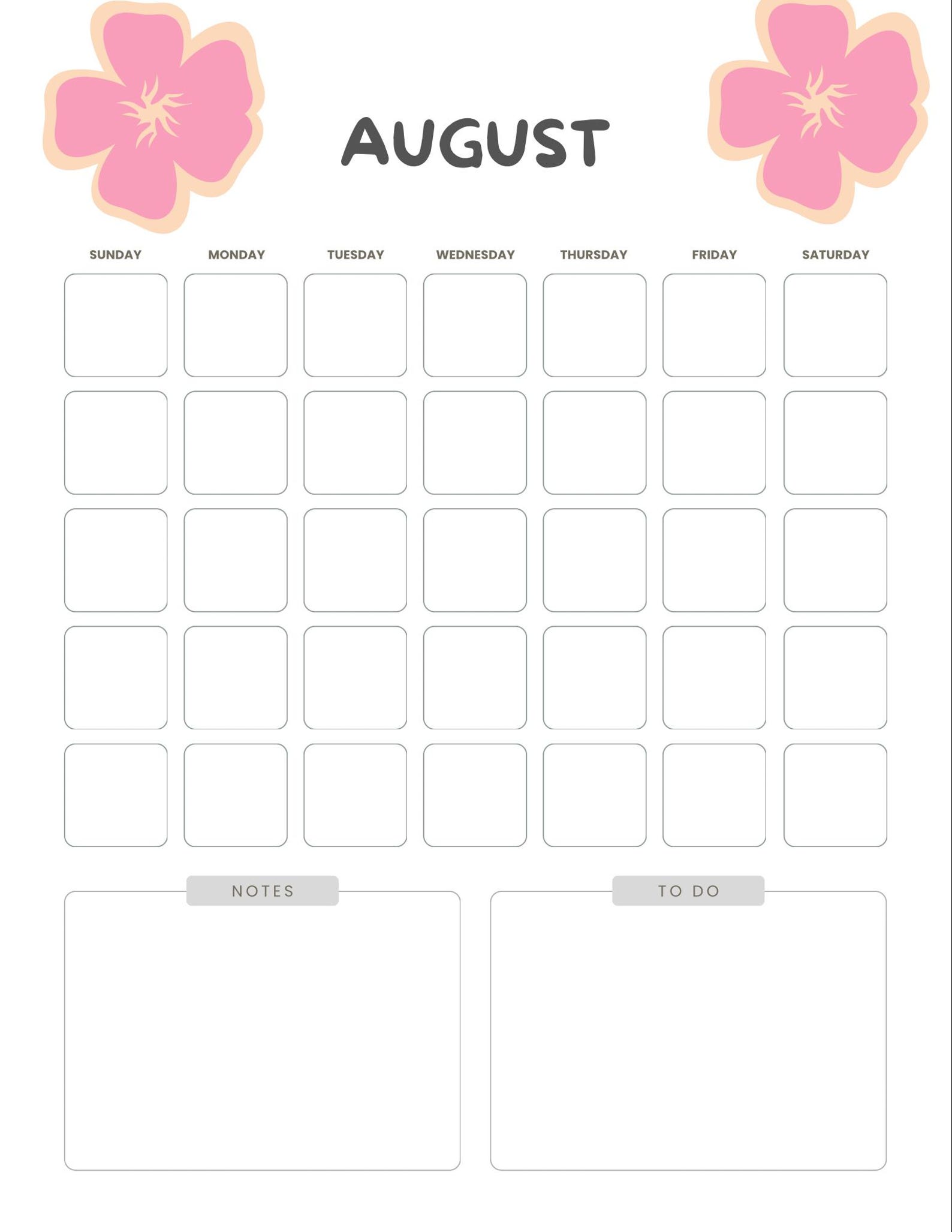 12 Month Calendar - Etsy