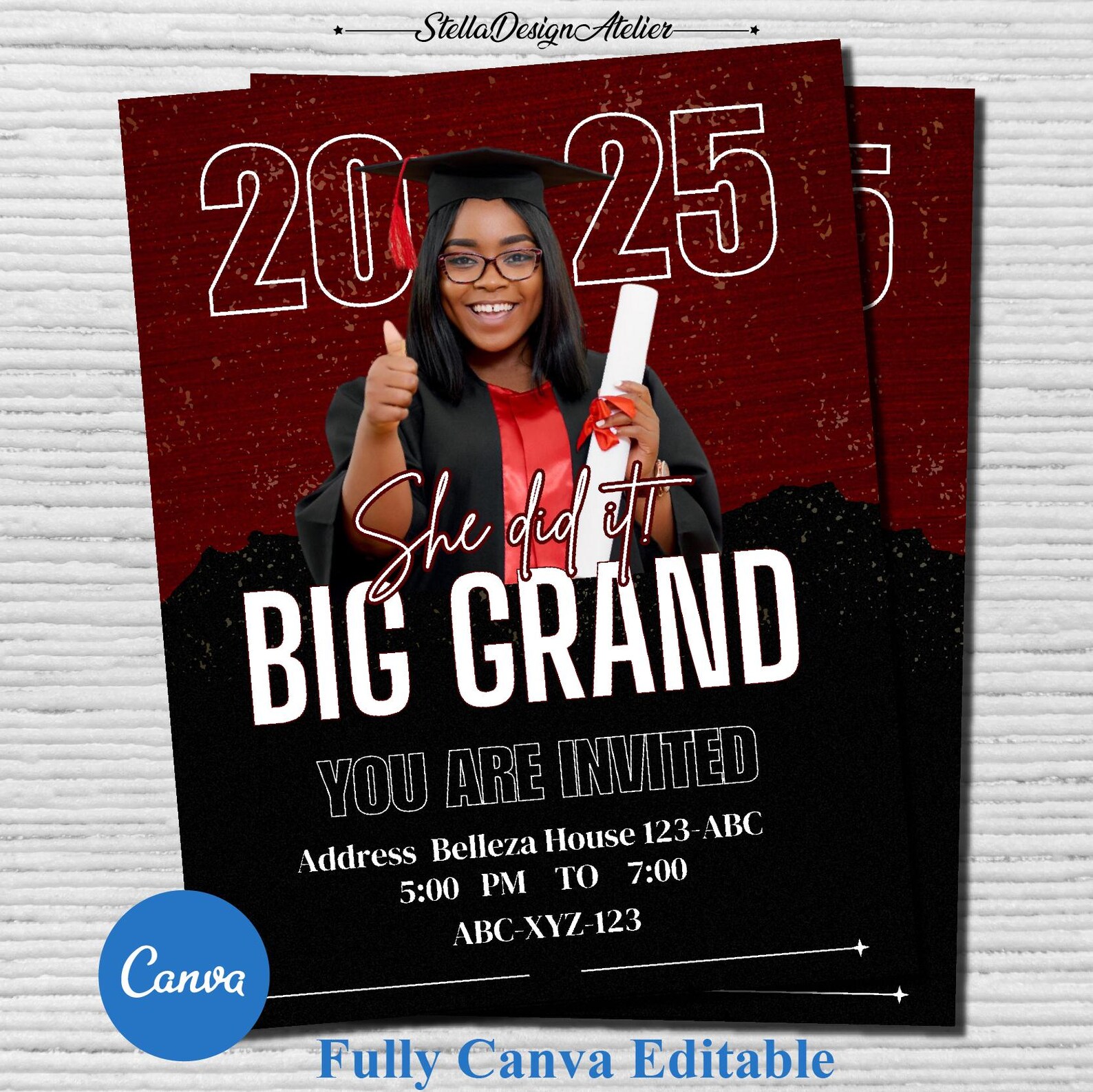 Graduation Flyer | Graduation Invitation Flyer | Class of 2025 ...