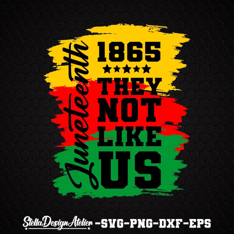They Not Like Us Svg Png, Juneteenth Svg Png, Afro Juneteenth ...