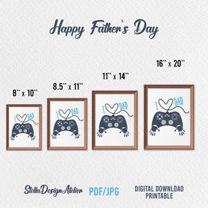 Dad Birthday | Father's Day Handprint Art | Video Game Footprint Stamp ...