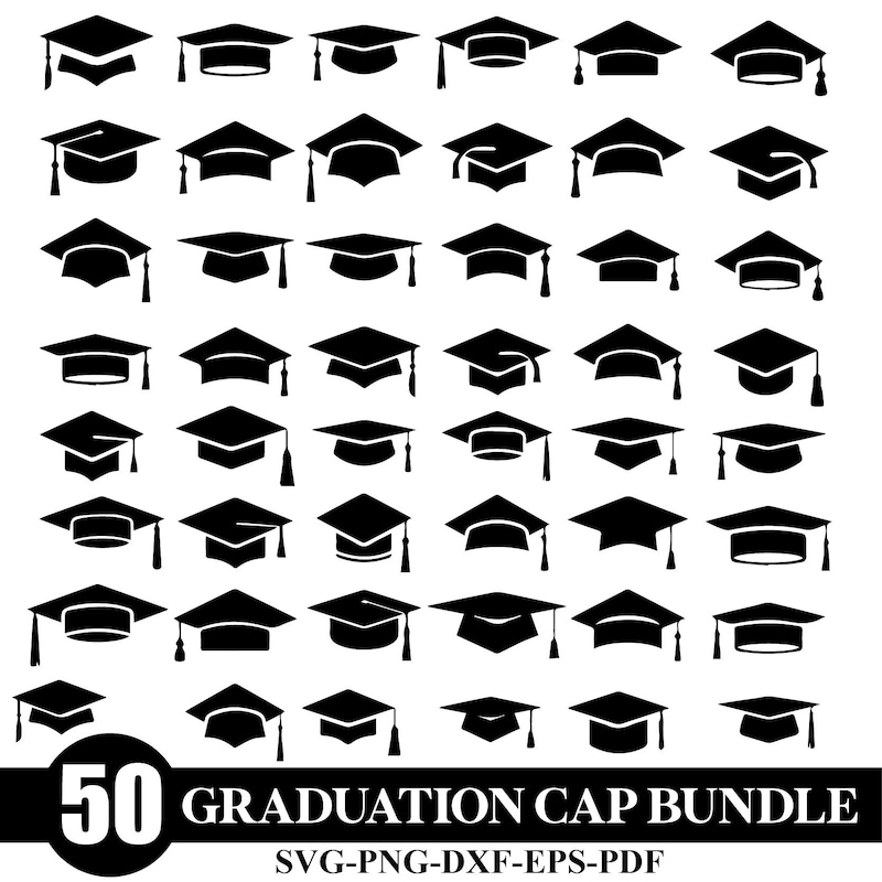 Graduation Hat Svg - Etsy
