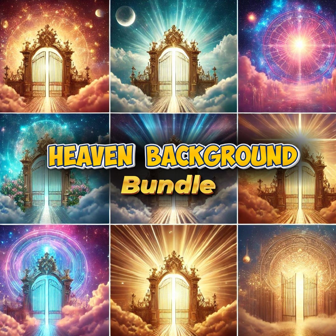 Heaven Background PNG: Memorial Digital Backdrop (digital Download) - Etsy