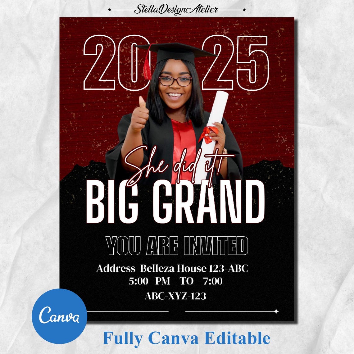 Graduation Flyer | Graduation Invitation Flyer | Class of 2025 ...