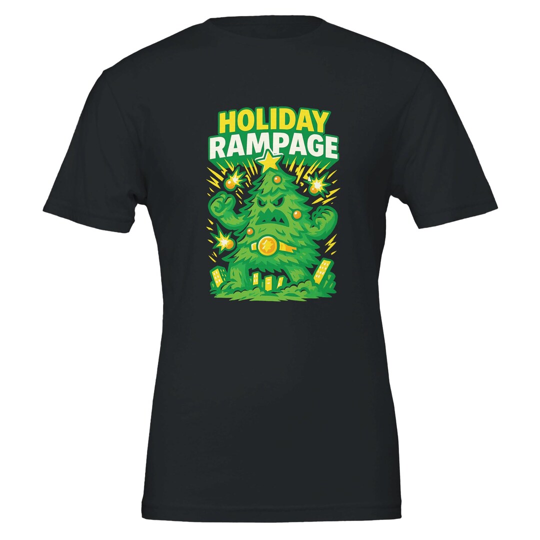 Christmas Tree Kaiju T-shirt | Holiday Rampage Design - Etsy
