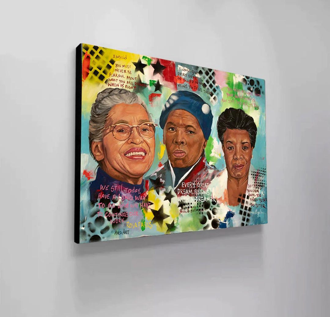 Legacy of Strength – Rosa Parks, Harriet Tubman & Maya Angelou Art ...