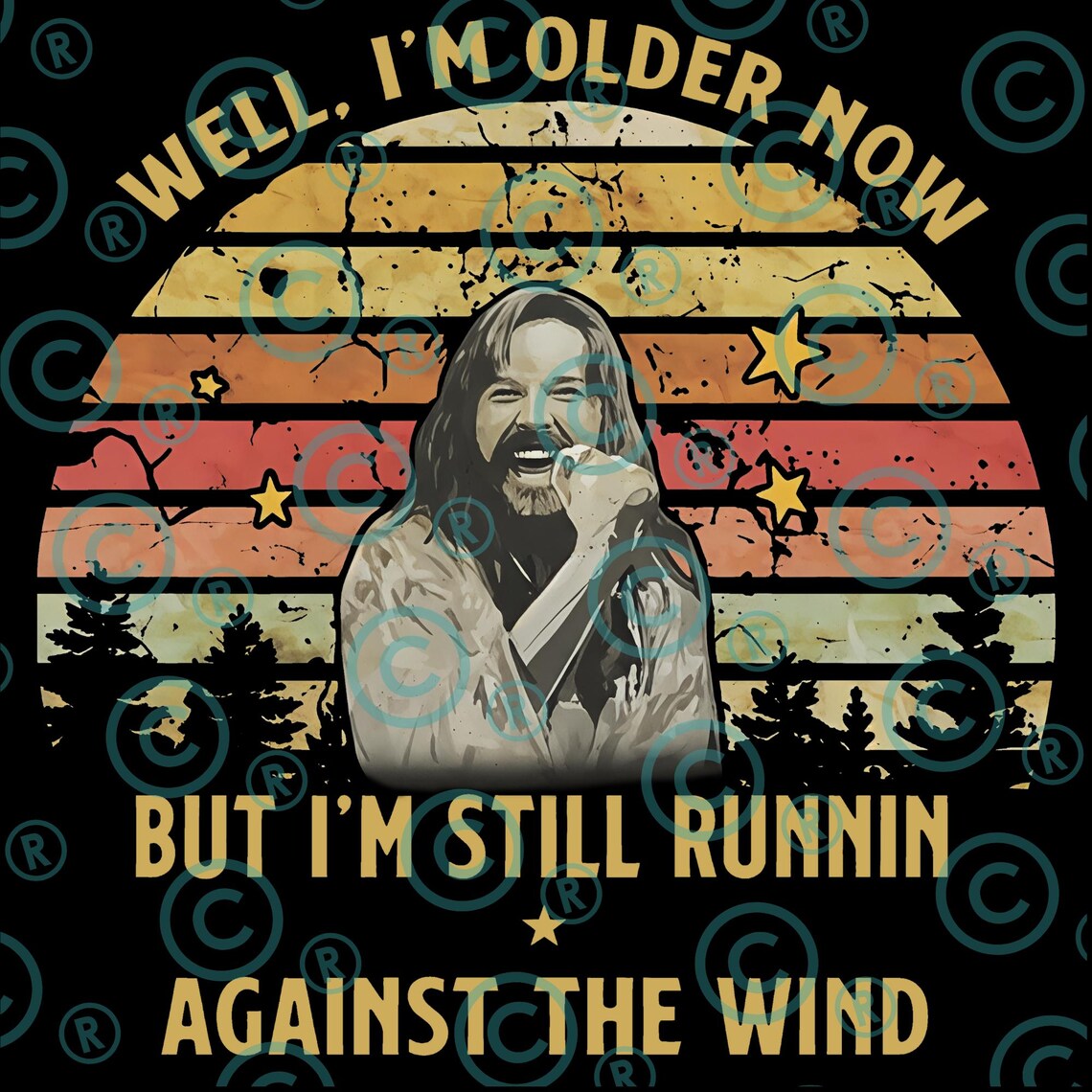 Well I’m Older Now but I’m Still Runnin’ Against the Wind PNG Svg ...