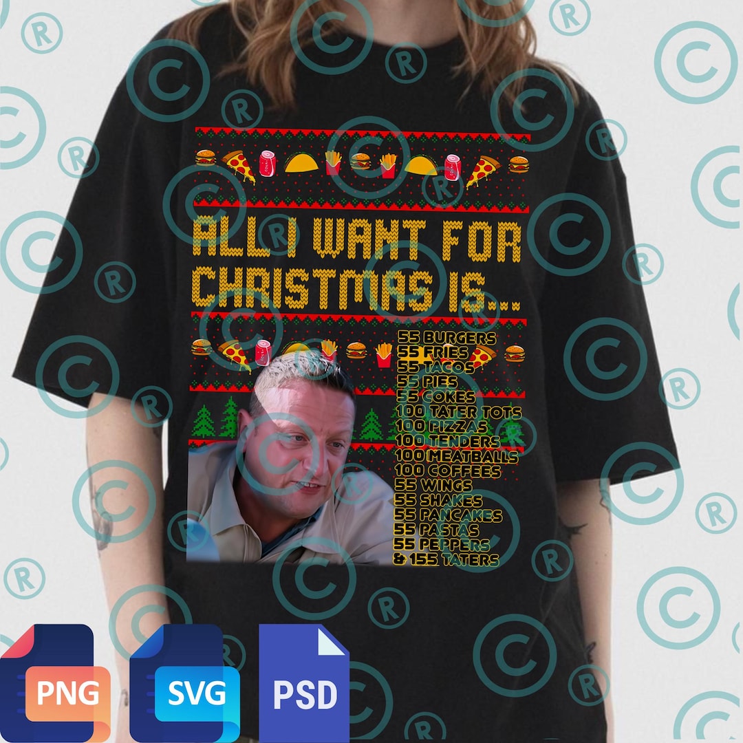 55 Burgers 55 Fries PNG Svg, I Think You Should Leave Xmas Digital File ...