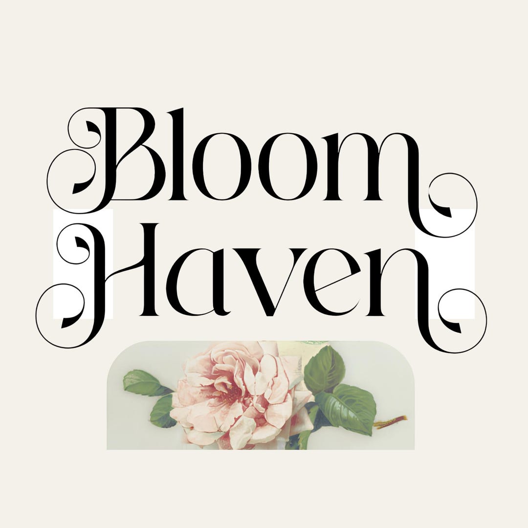 Bloom Haven Font, Handwritten Font Svg, Cursive Fonts Svg, Script Fonts ...