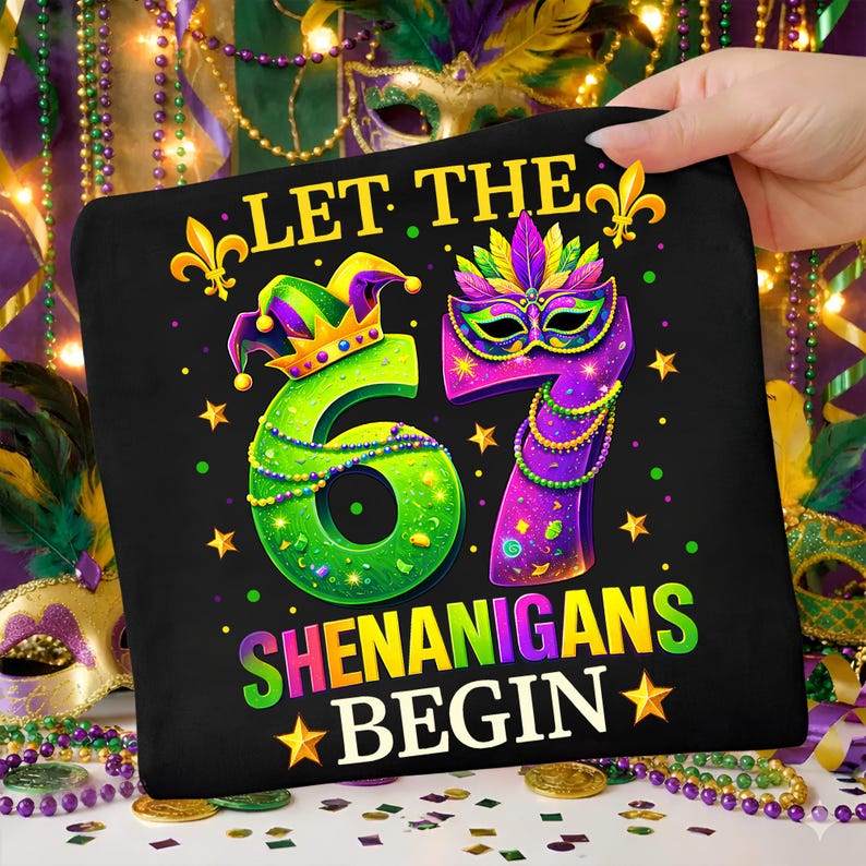 Let the Shenanigans Begin PNG Bundle, Mardi Gras Masks Jester Lips ...