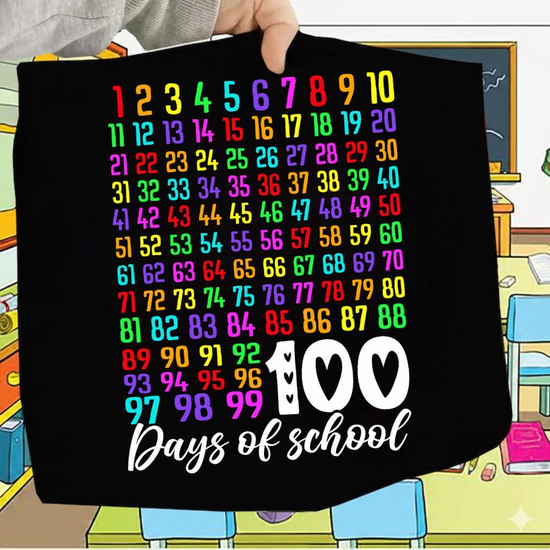 100 Days of School PNG Bundle, Math Teacher Shirt Design, 100th Day ...