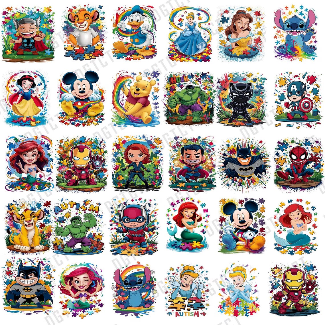 30+ Autism Awareness Cartoon Png Designs, Character Cartoon Autism ...