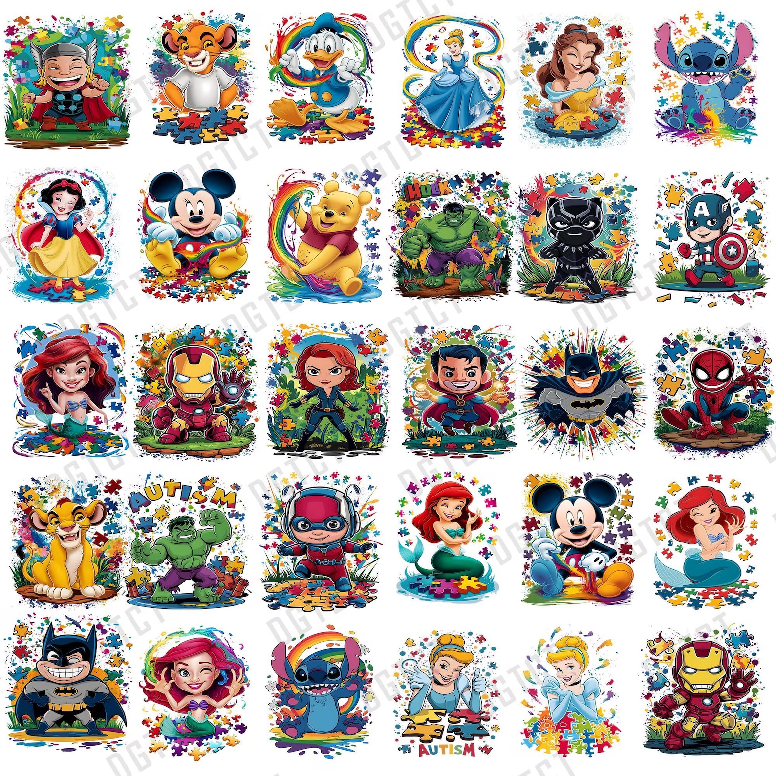 30+ Autism Awareness Cartoon Png Designs, Character Cartoon Autism ...