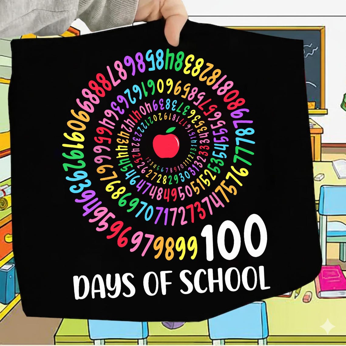 100 Days of School PNG Bundle, Math Teacher Shirt Design, 100th Day ...