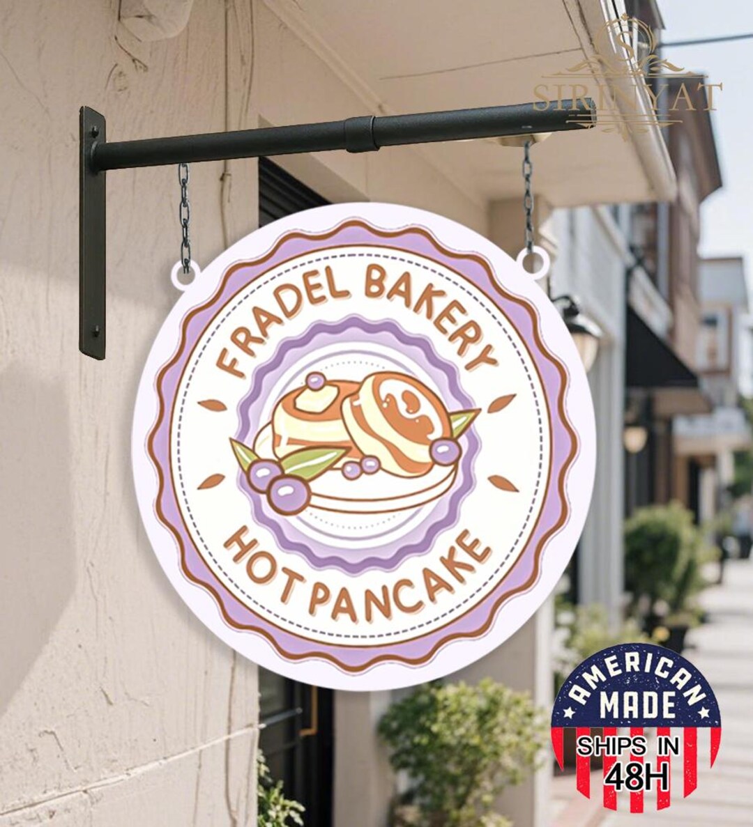 Custom Logo Sign, Business Logo, Shop Logo Design,round Metal Hanging ...