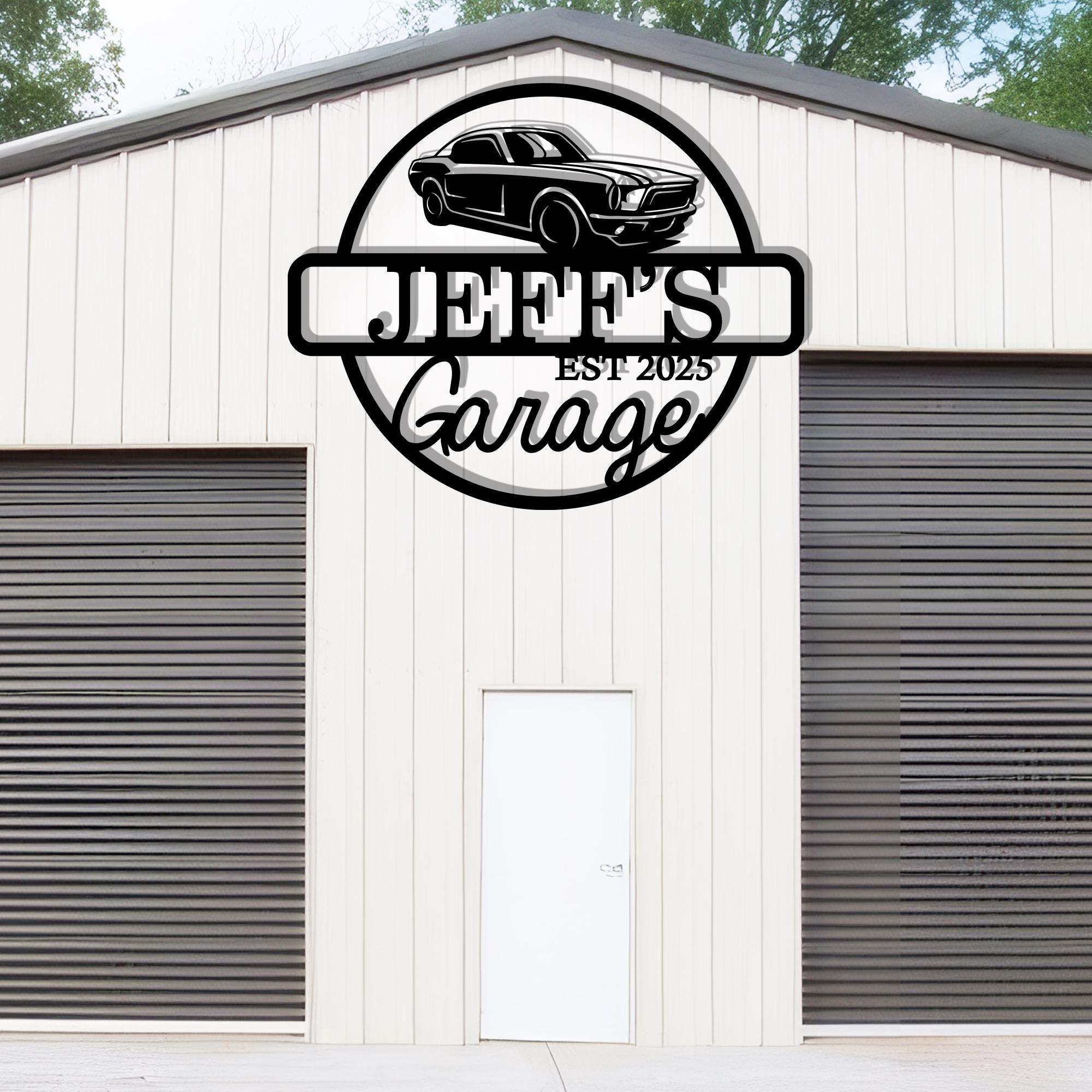 Custom Metal Garage Sign Personalized With Name,unique Father’s Day ...
