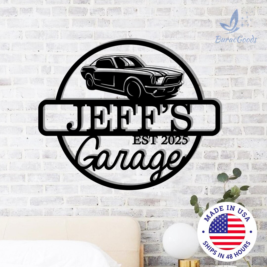 Custom Metal Garage Sign Personalized With Name,unique Father’s Day ...
