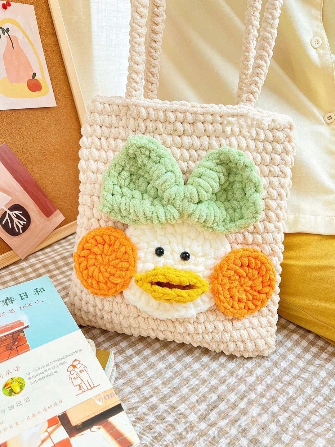 Digital Pattern | Crochet Little Duck Bag | DIY Handmade Shoulder Cross ...