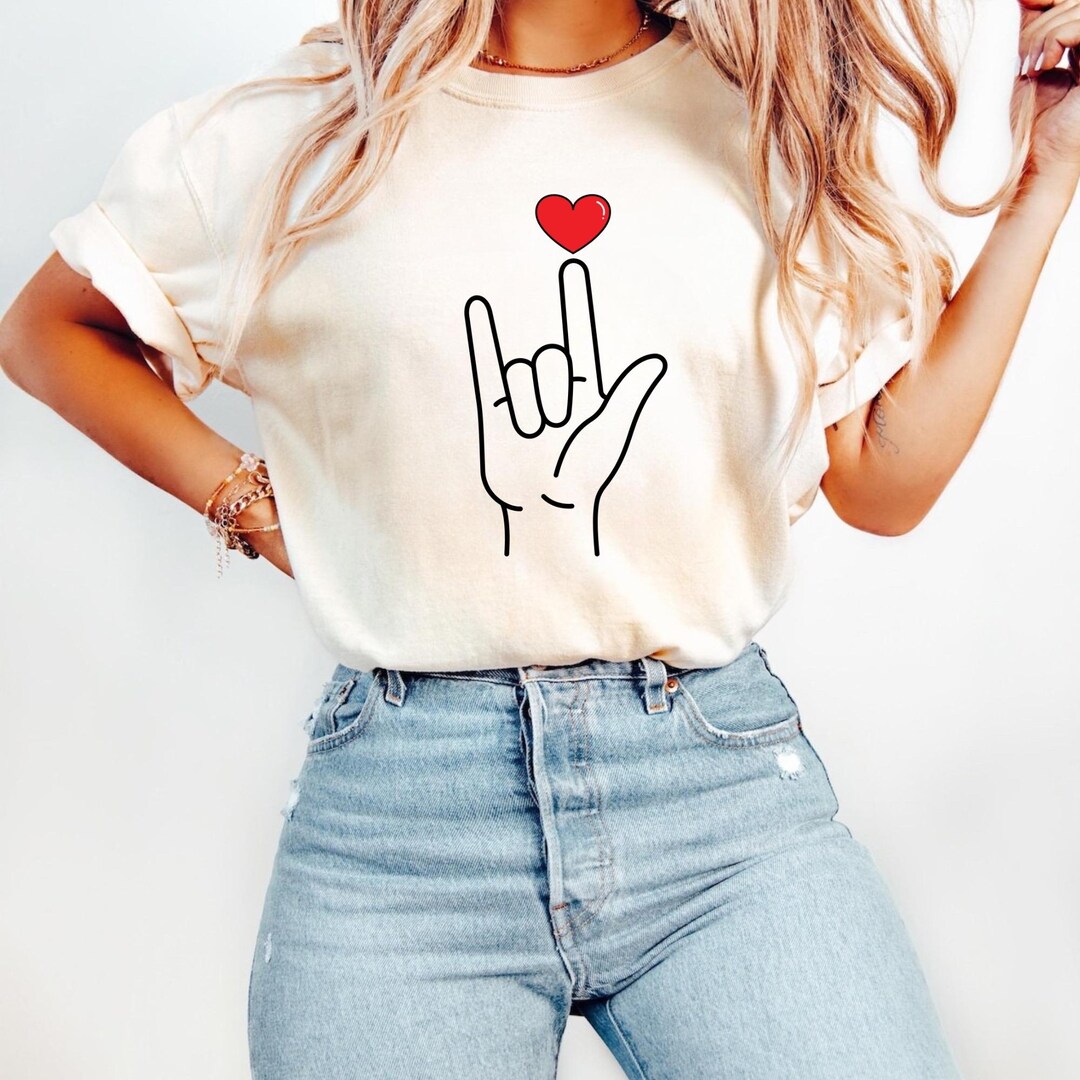 Love Hand Sign ASL Heart Png| SPED Teacher Gift| I Love You Hand Sign ...