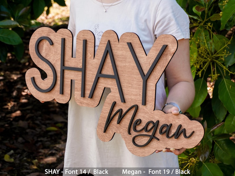 Custom Baby Name Sign, 3D Wood Wall Art, Western Theme - Etsy