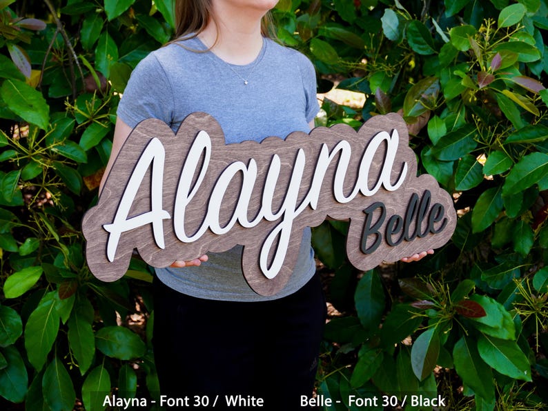 Custom Baby Name Sign, 3D Wood Wall Art, Western Theme - Etsy