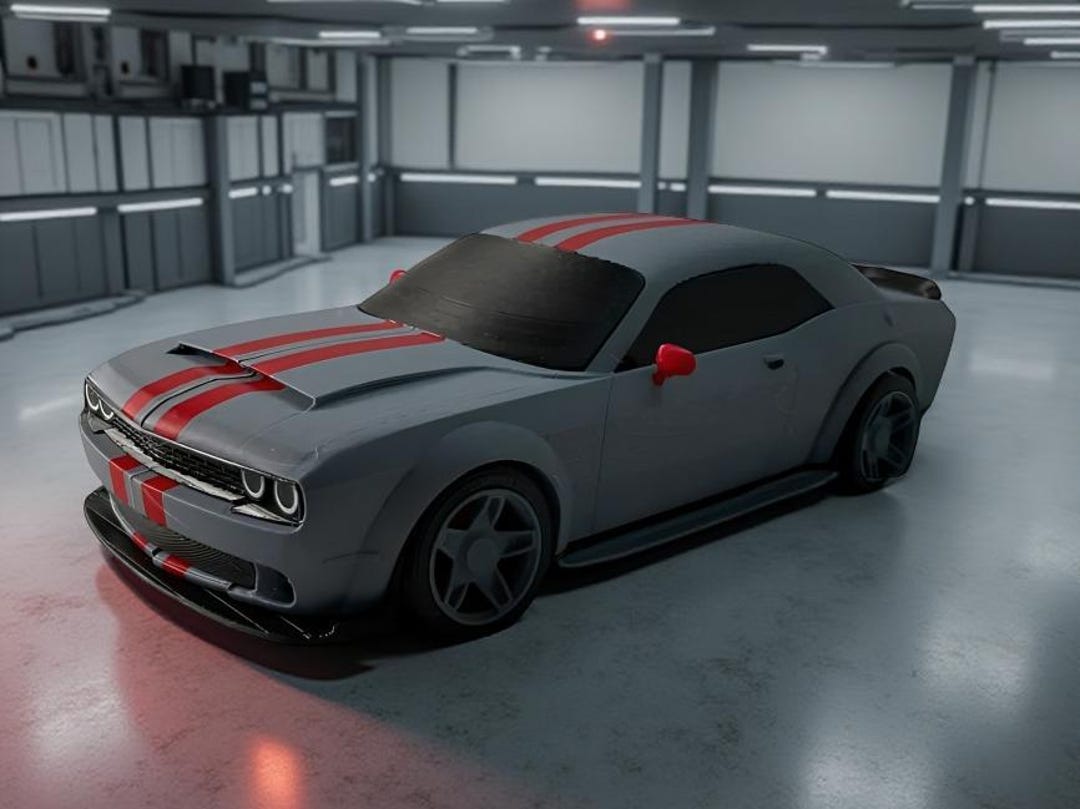 Dodge Demon Stripe 3D Printed Car Model | Muscle Car Collectible - Etsy